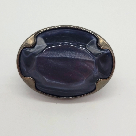 Vita Fede | Jewelry | Vita Fede Two Fingers Black Ring Purple Blue ...